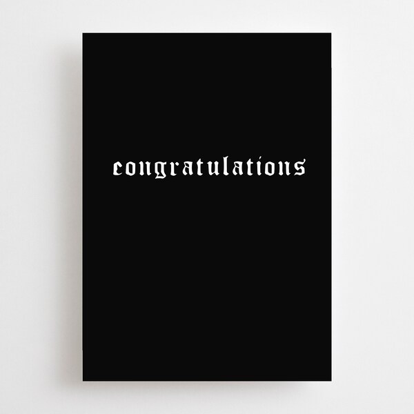 Gothic Wedding Card - Etsy UK