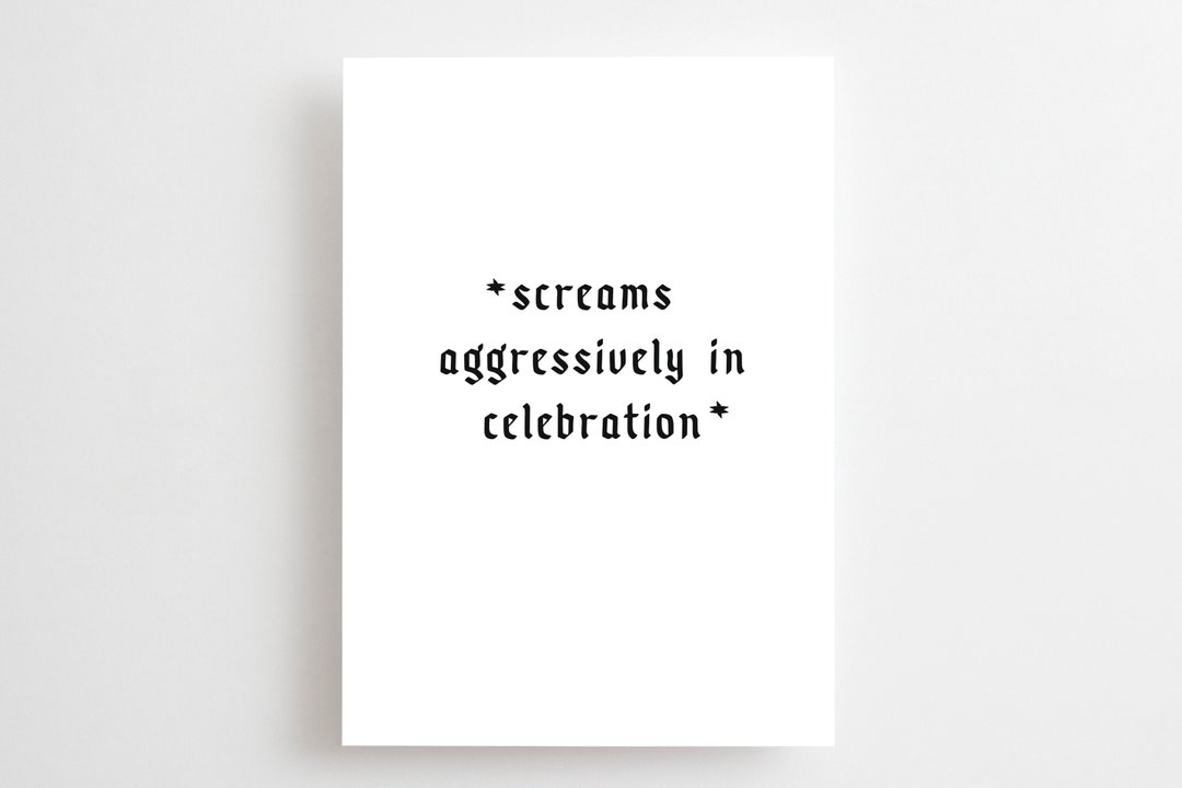 Goth Congratulations Card, Gothic Wedding, Emo New Baby, Alternative ...