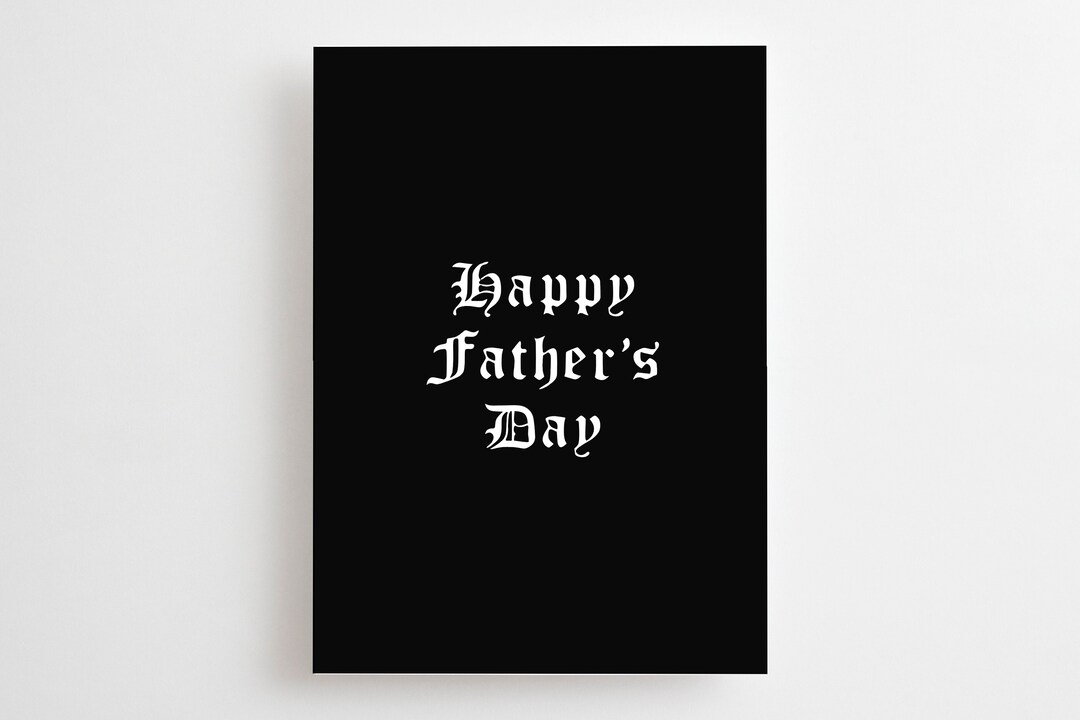 Alternative Father’s Day Card, Emo Dad, Goth Best Dad Card, I Love You ...