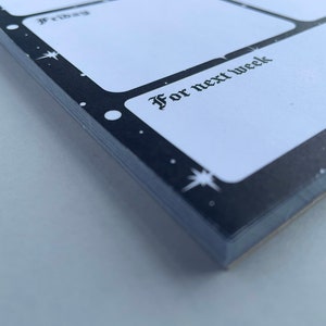 Goth Weekly Planner Pad, Undated Gothic Organiser to Do List & Habit ...