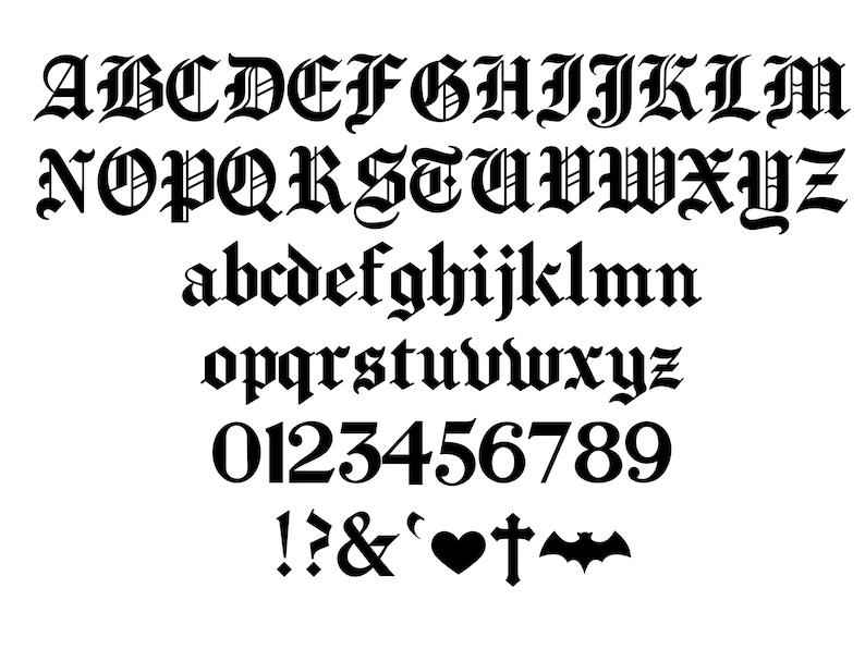 Personalised Gothic Wedding Banner Custom Names Goth Garland - Etsy