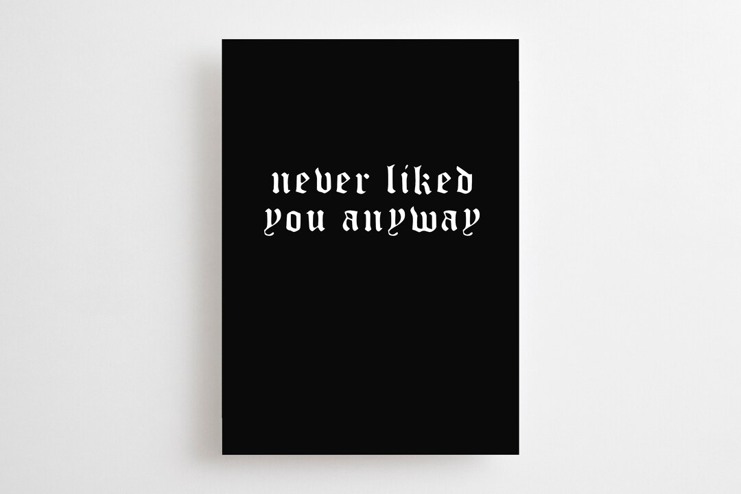 Goth Leaving Card, Gothic New Job, Alternative, Leaving Home, Metalhead ...