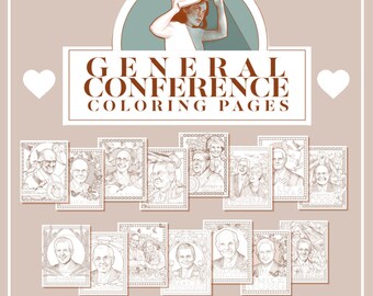 Giant General Conference Coloring Poster Kids Giant Coloring Pages - Etsy