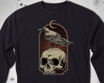 Raven Bird Sweater - Etsy