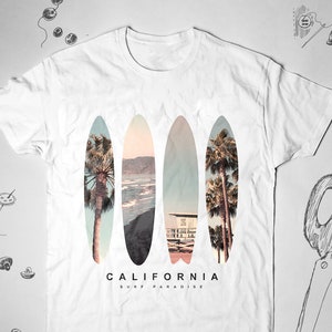 California Shirt Surf Shirt Surfing Shirt Graphic Tshirt Men Ocean ...
