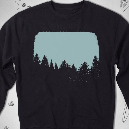 Forest Sweatshirt Men Women Girl Sweater Aesthetic Nature - Etsy