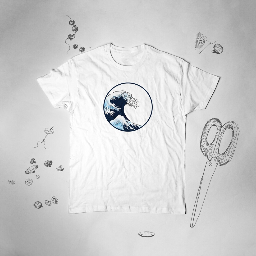 Sea Shirt Sirf Tshirt Wave Shirt Womens T-shirts Water Print Shirt ...