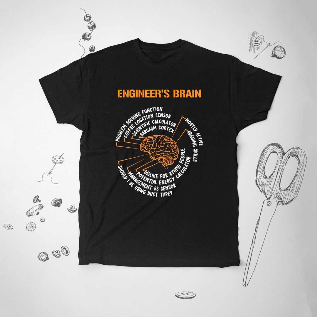Engineer Shirt Tshirt T Shirt Trendy Graphic Design for Nerd Funny ...