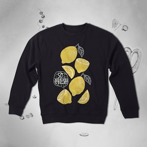 Lemon Sweatshirt for Men Women Girls Sweater With Saying Cute Graphic ...