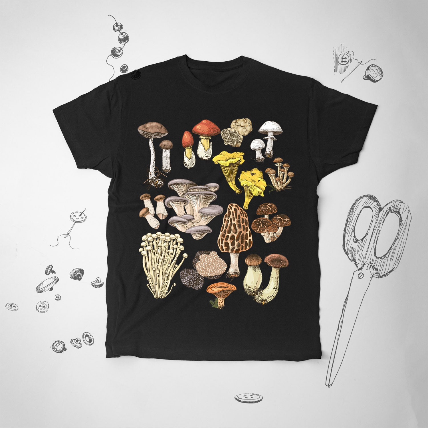 Mushrooms Shirt for Men Women Girls Tee T Shirt Tshirt Nature Trippy ...