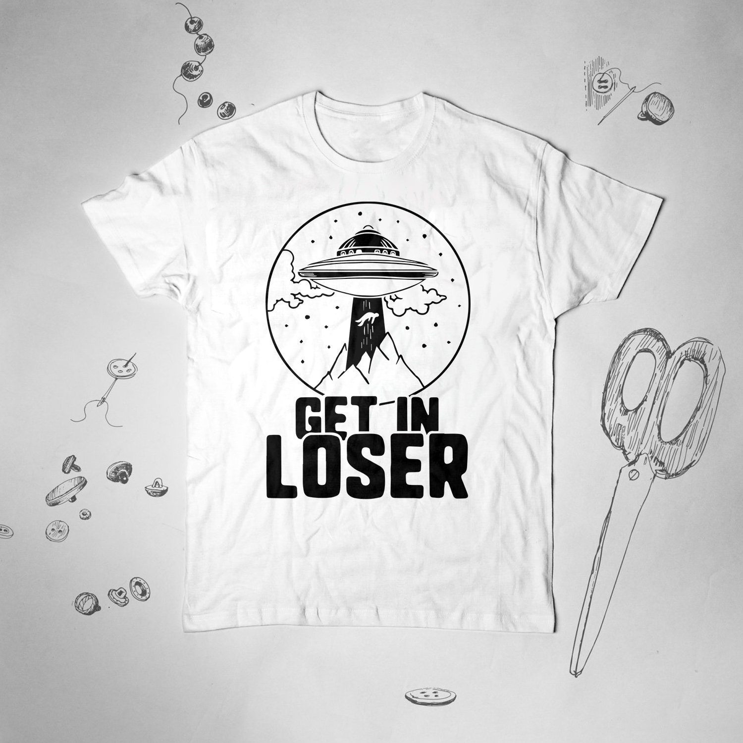 Alien Shirt for Men Women Girls Tee T Shirt Tshirt UFO Funny - Etsy