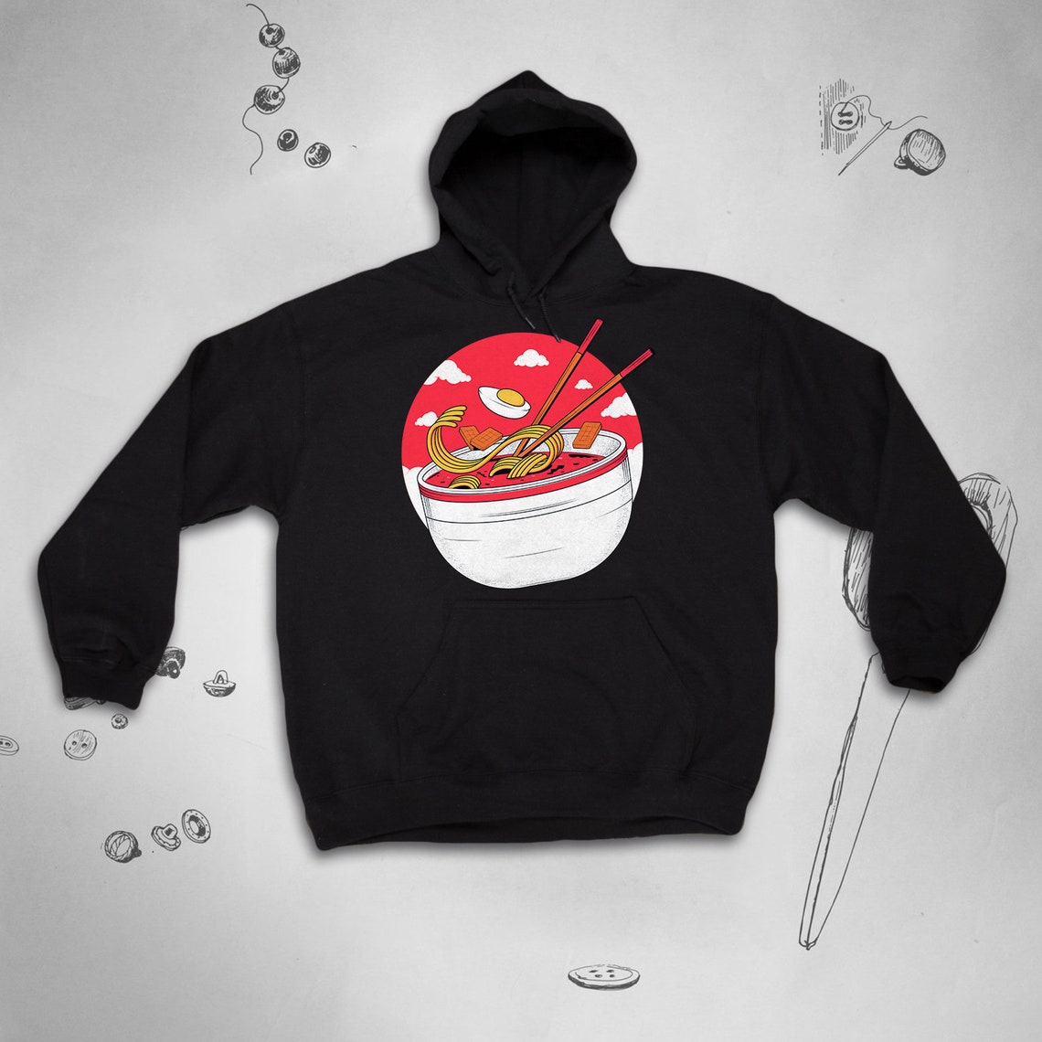 Ramen Hoodie for Men Women Girls Sweatshirt Japanese Asian Unisex ...