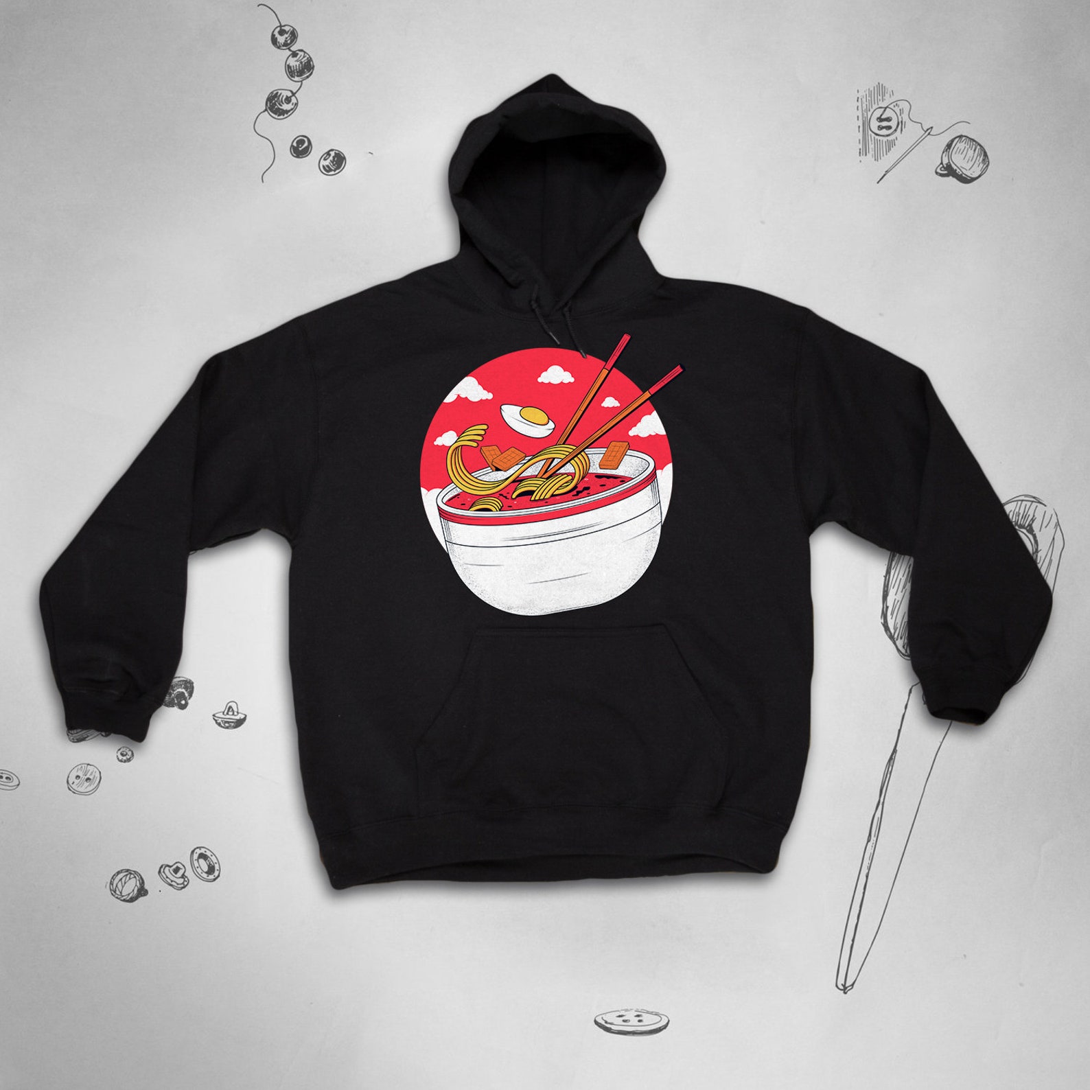 Ramen Hoodie for Men Women Girls Sweatshirt Japanese Asian | Etsy