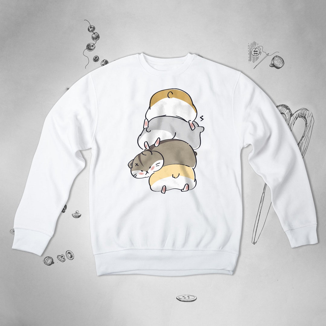 Hampster Sweatshirt for Men Women Girl Sweater Kawaii Animal Graphic ...