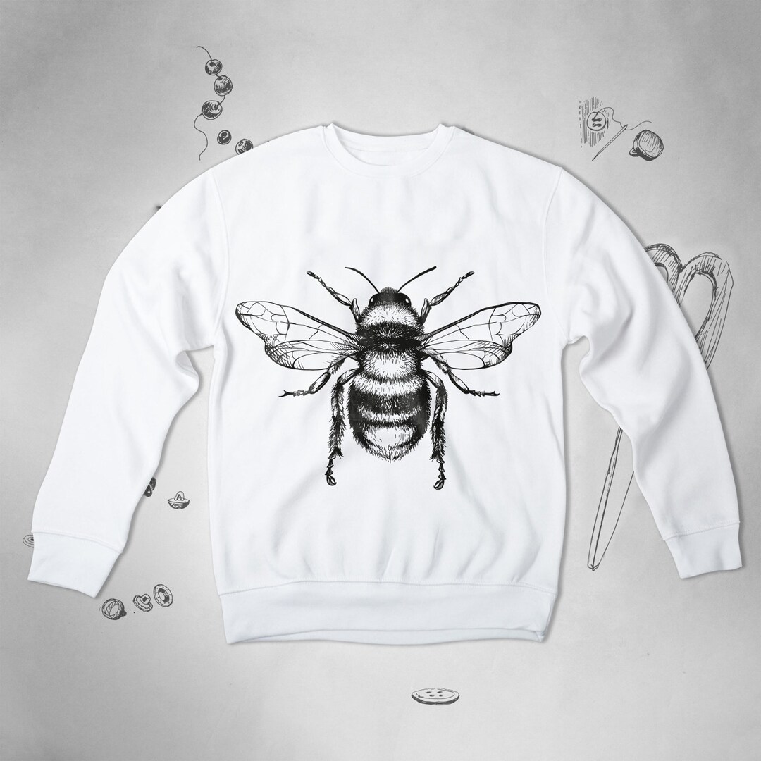Bee Sweatshirt Men Women Girl Nature Honey Unisex Graphic Sweatshirt ...