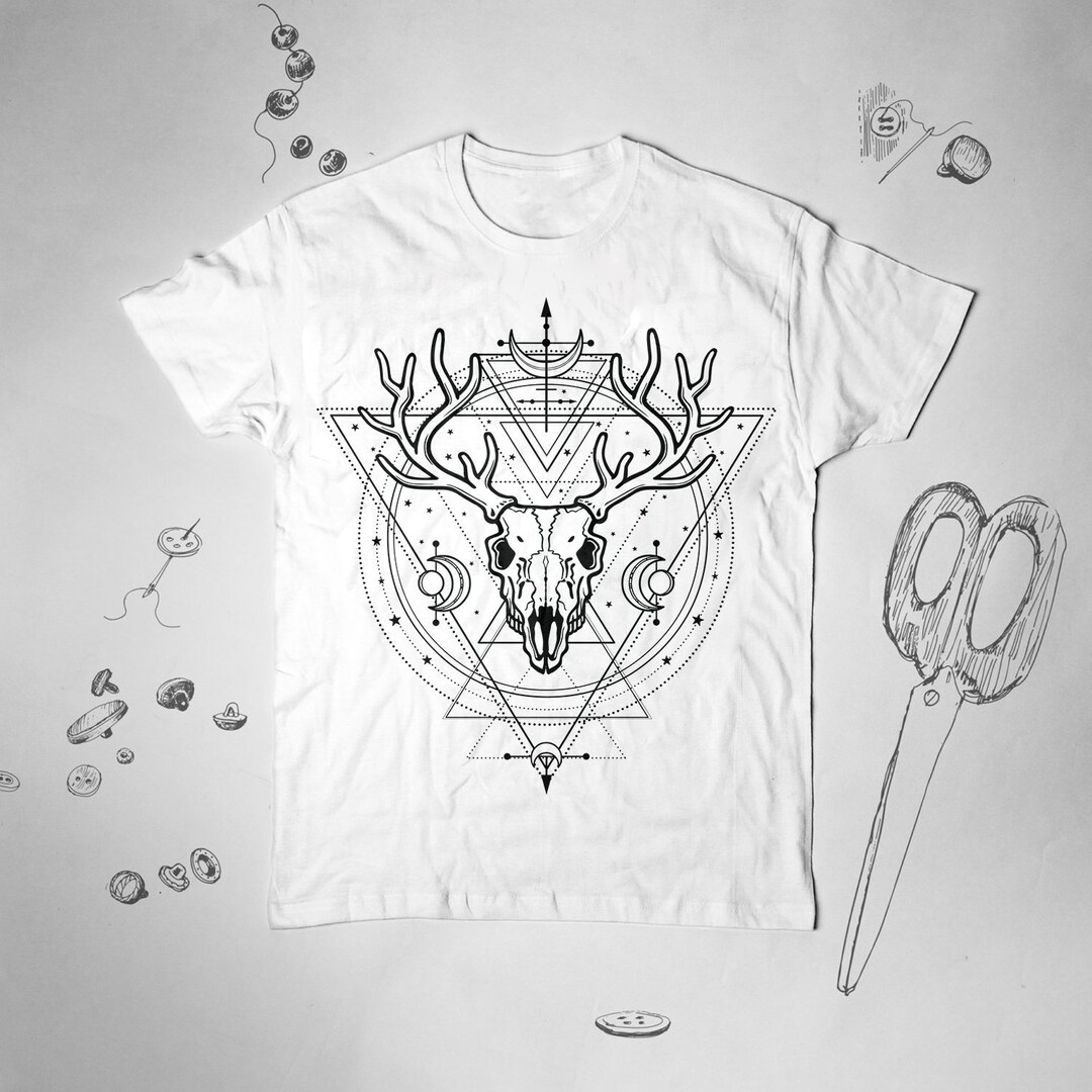 Occult Shirt Men Women Girl Tee T Shirt Tshirt Goth Graphic Geometric ...