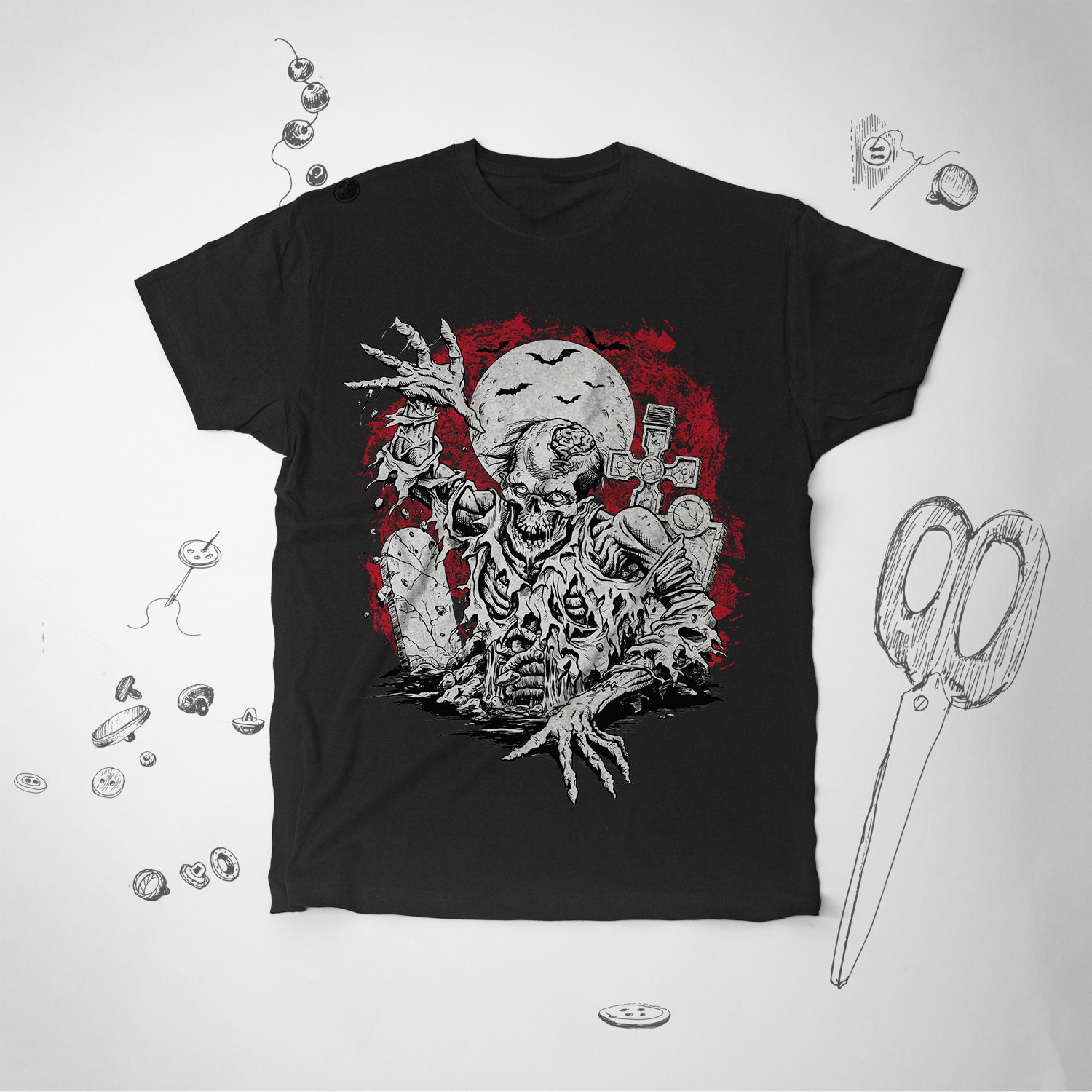 Horror Shirt for Men Women Girls T Shirt Tshirt With Zombie - Etsy