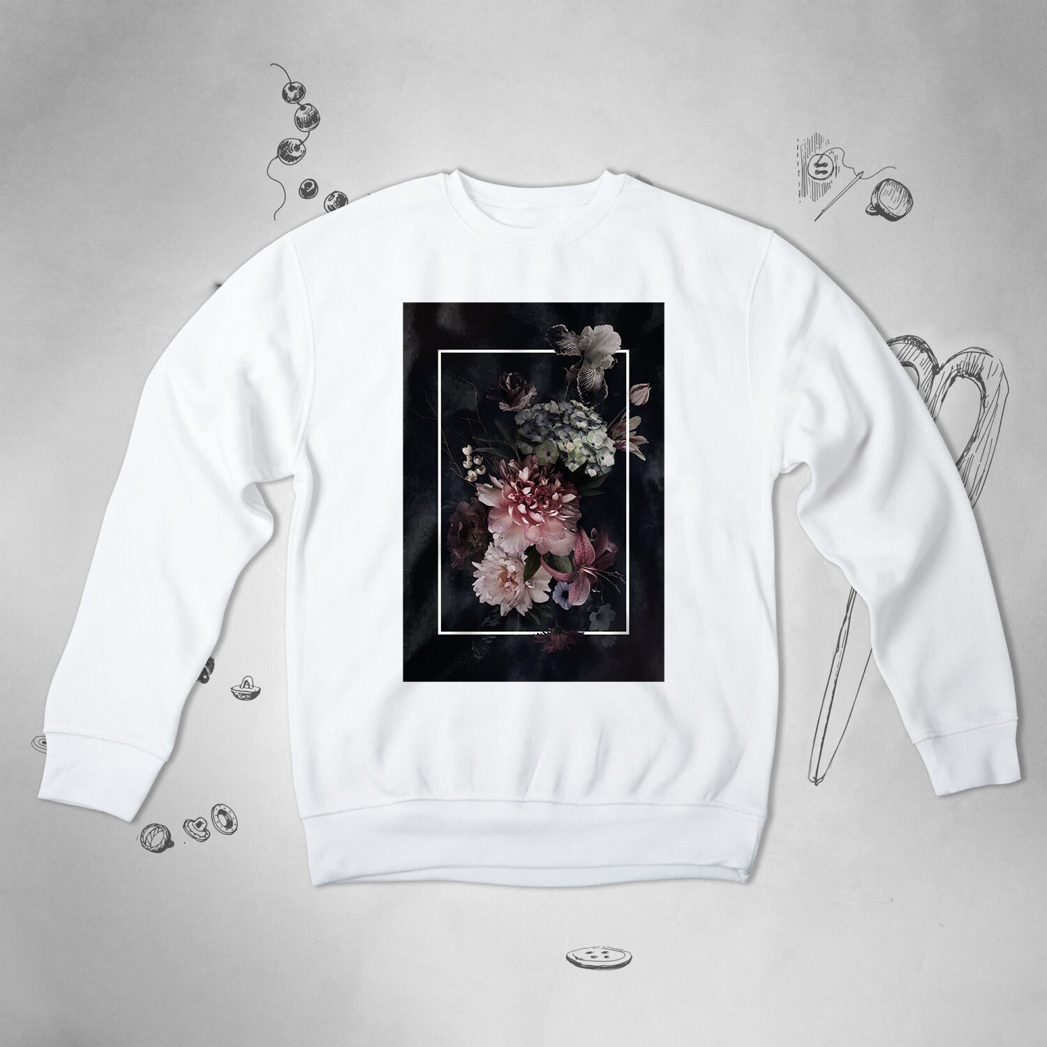 Flowers Sweatshirt for Men Women Girls Sweater Aesthetic Edgy ...