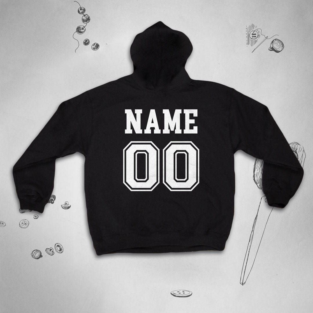 Custom Hoodie for Men Women Girls Sweatshirt Name Number Unisex Raglan ...