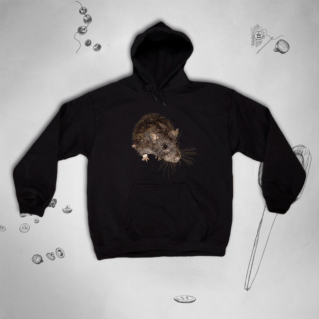 Rat Hoodie Trendy Graphic Design With Rat Edgy Animal Urban Rat Hoodie Trendy Graphic Design With Rat Edgy Animal Urban