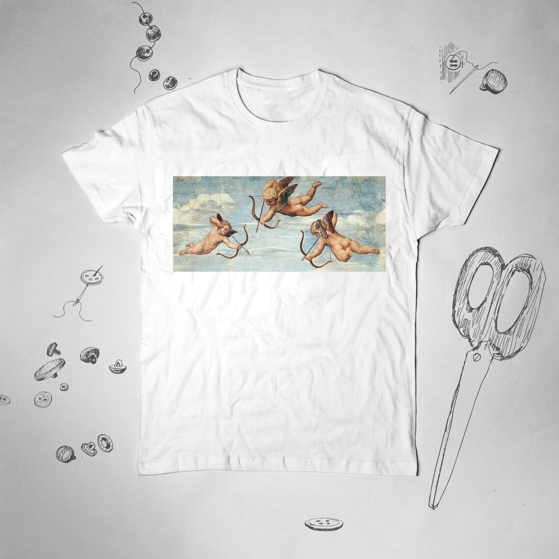 Angels Shirt for Men Women Girls Tee T Shirt Tshirt Vintage Art Graphic ...
