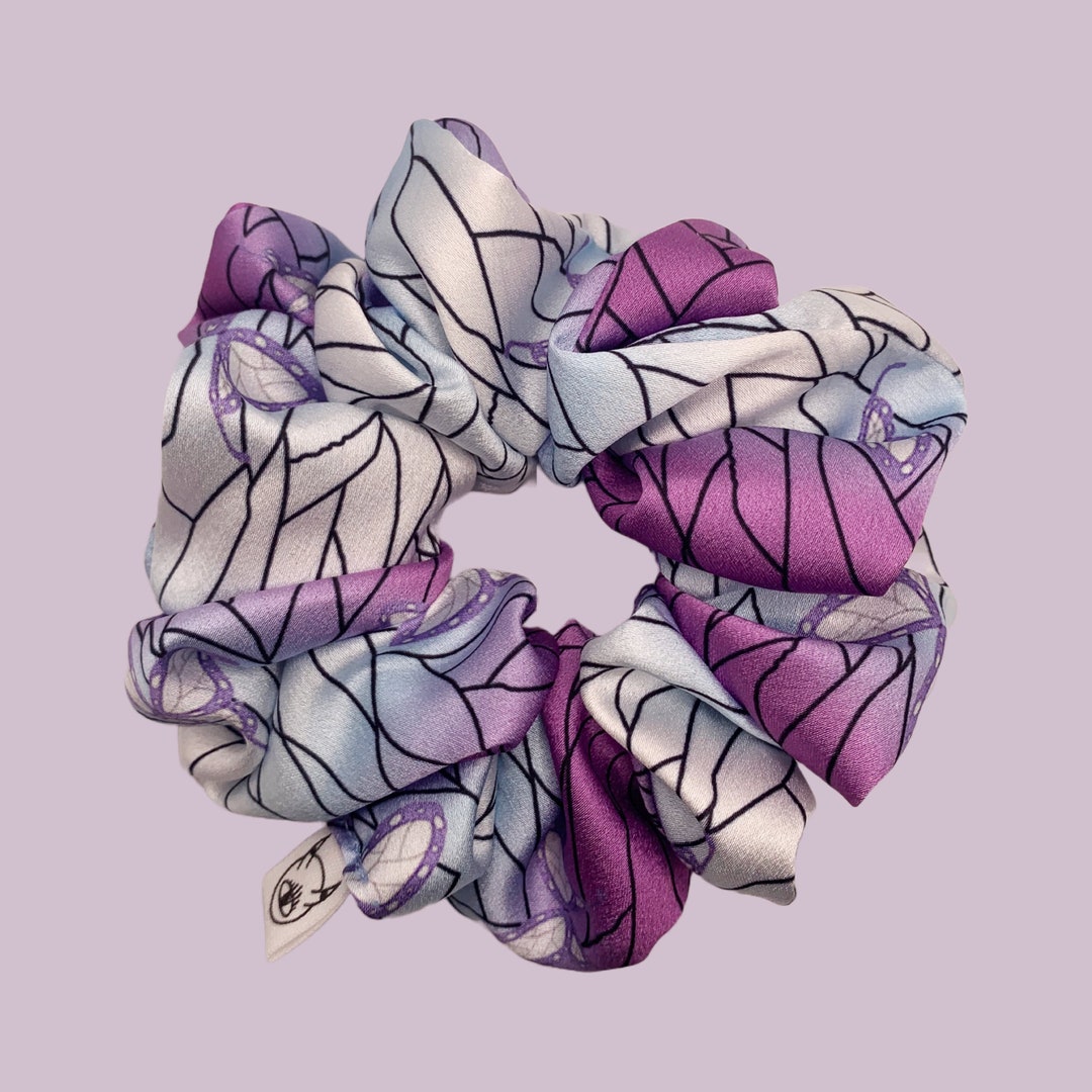 Scrunchie Satin Demon Anime Shinobu Kocho - Etsy