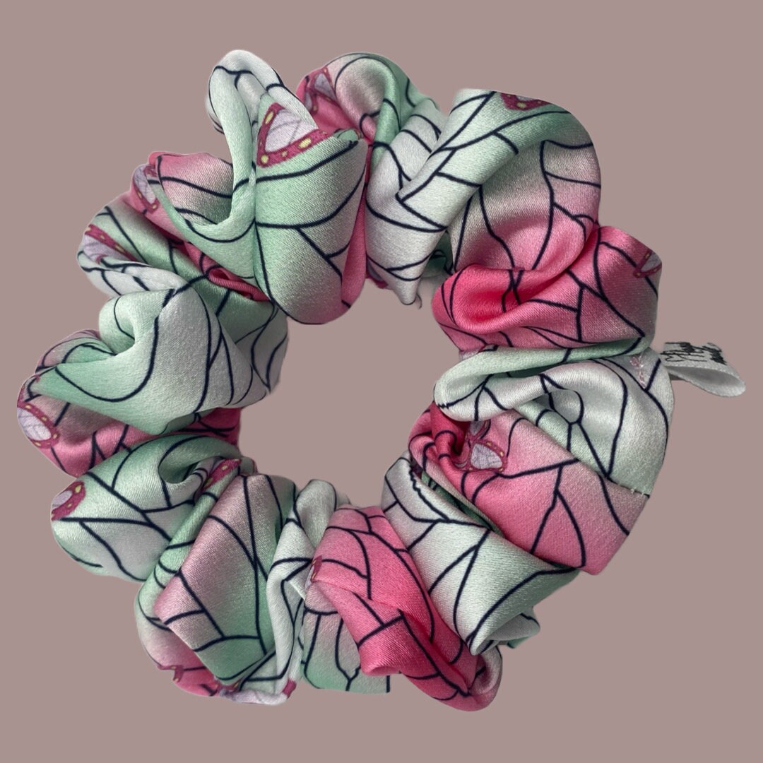 Scrunchie Satin Demon Anime - Etsy