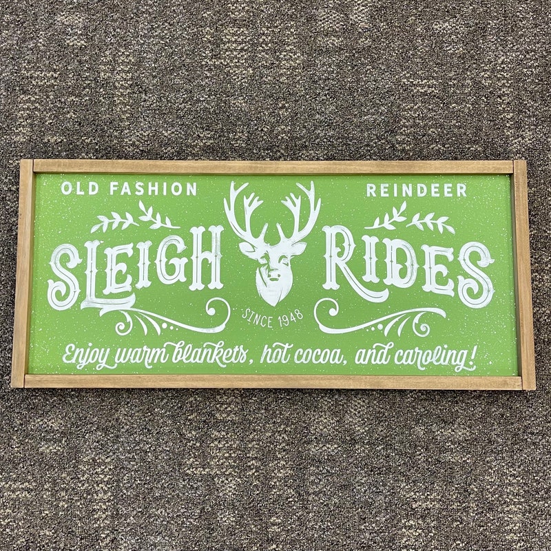 Sleigh Ride Sign - Etsy