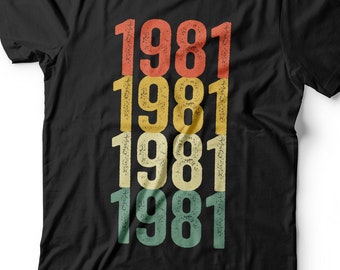 Born 1981 Tshirt - Etsy