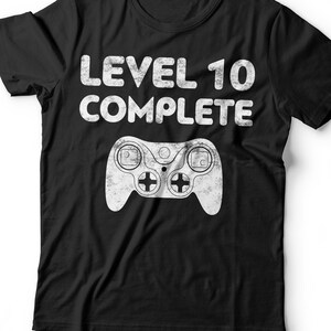 Level 10 Complete T-shirt Funny Mens 10th Wedding - Etsy