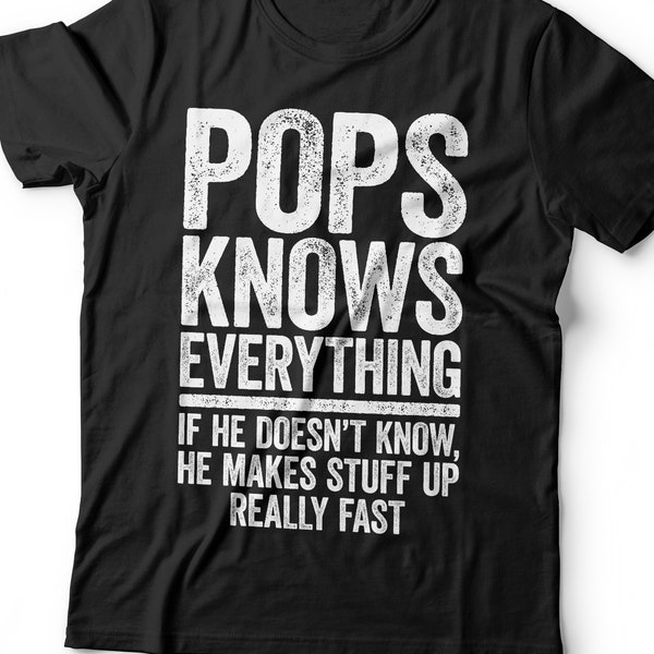 Pops Knows Everything Svg - Etsy