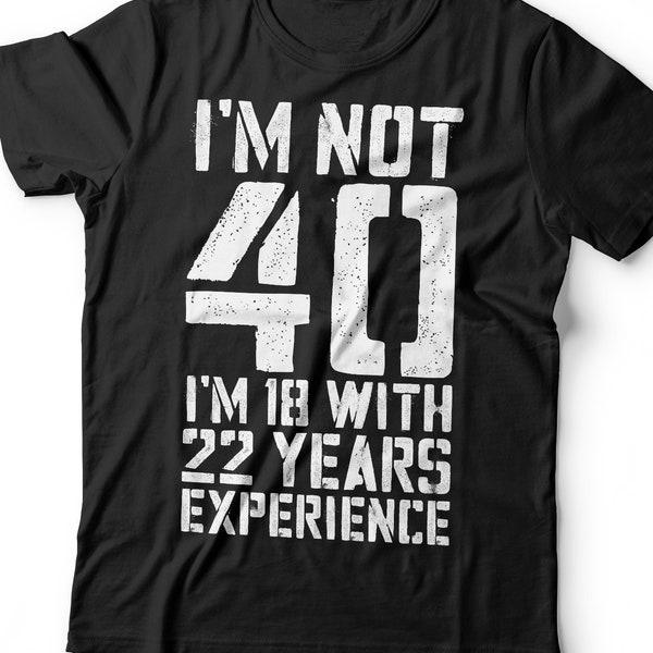 Funny 40th Birthday Card I'm Not 40 I'm 18 With - Etsy