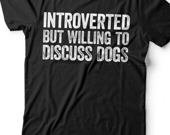 Introverted but Willing to Discuss Cats T-shirt Unisex Funny - Etsy