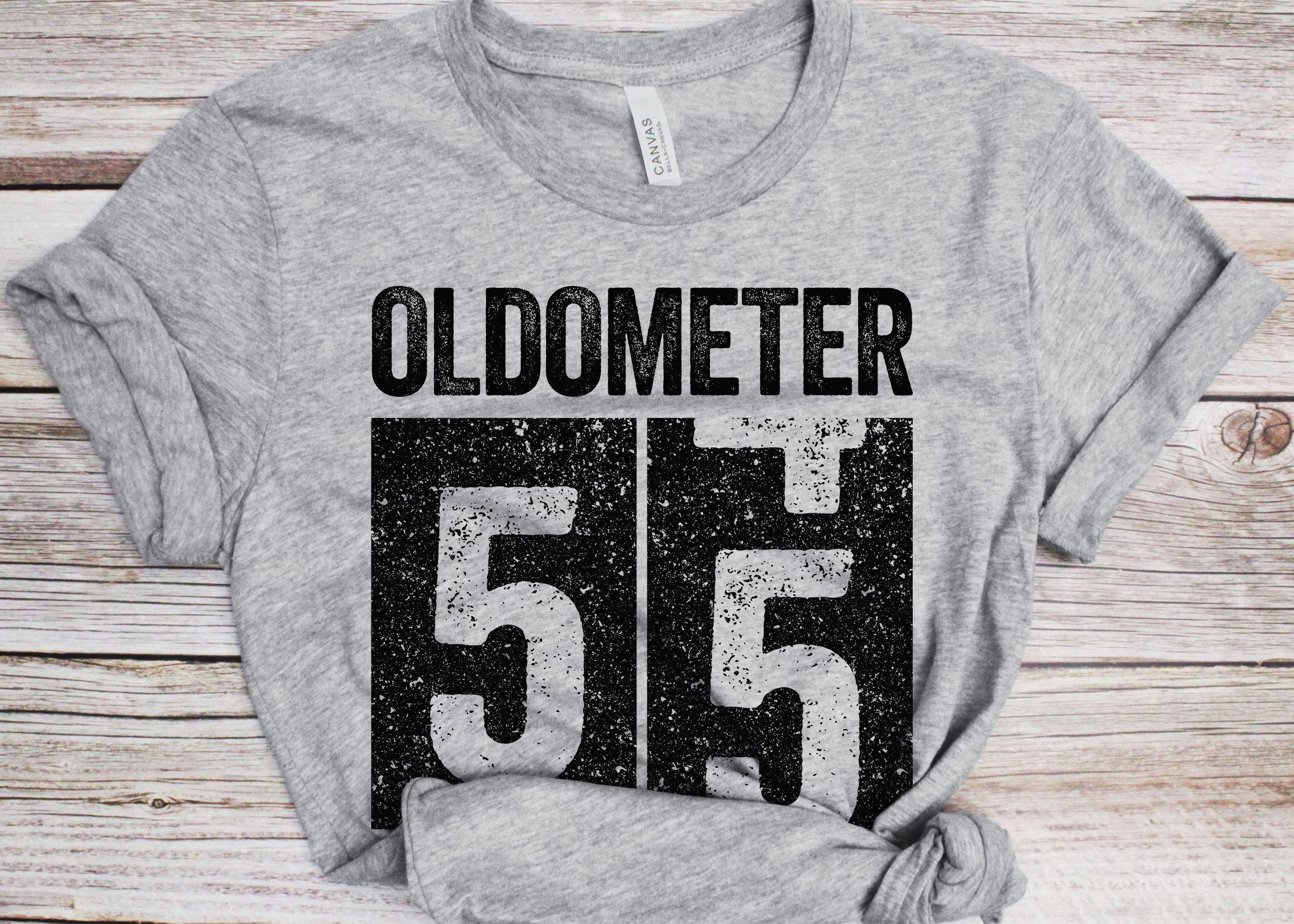 Oldometer 55 T-shirt Unisex Funny 55 AF Mens 55th Birthday - Etsy