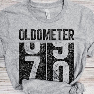 Oldometer 70 T-shirt - Unisex Funny 70 AF Mens 70th Birthday Shirt ...