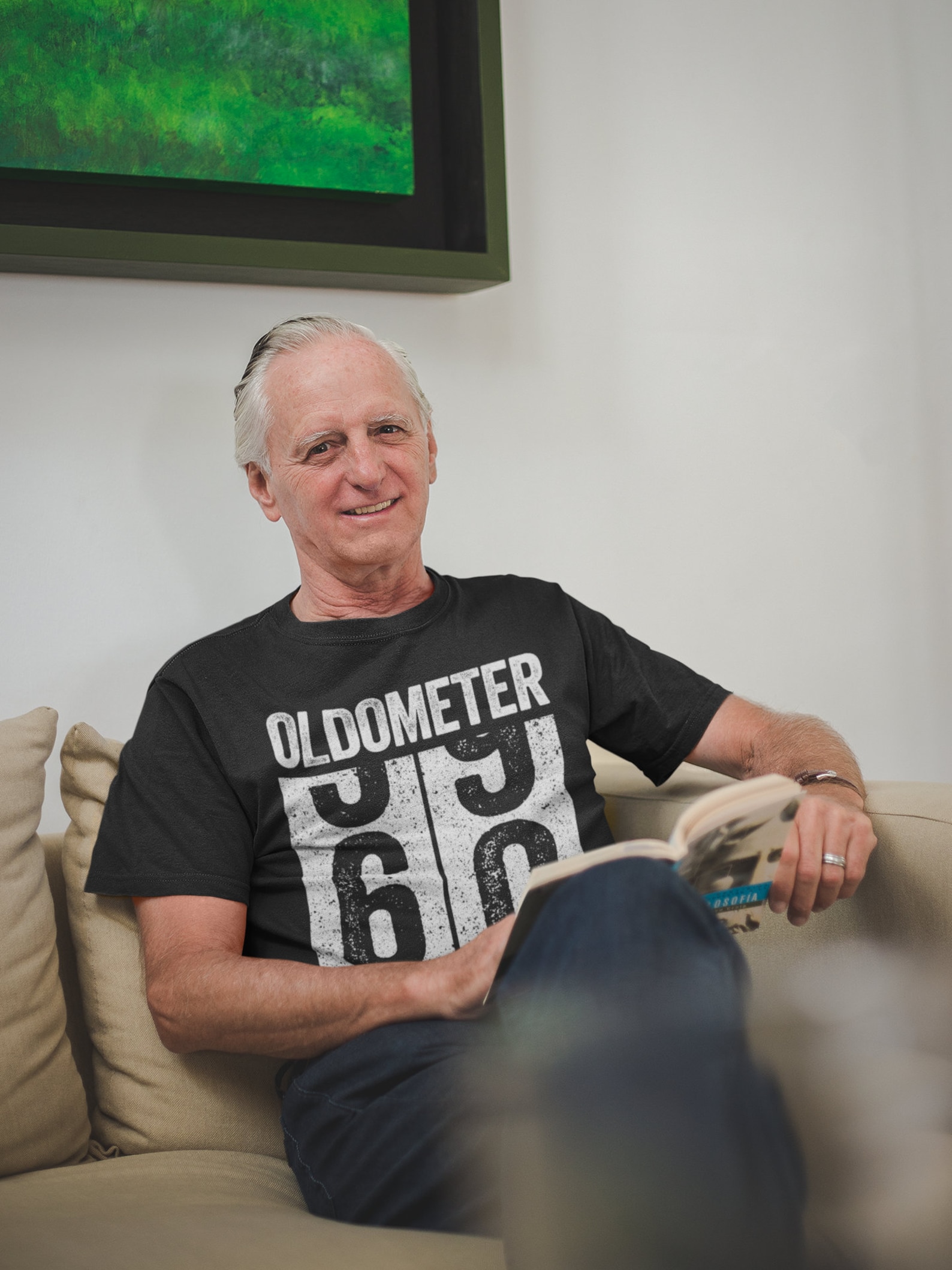 Oldometer 60 T-shirt Unisex Funny 60 AF Mens 60th Birthday - Etsy