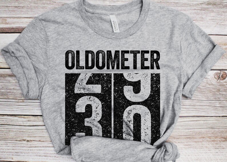 Oldometer 30 T-shirt - Unisex Funny 30 AF Mens 30th Birthday Shirt ...