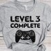Level 3 Complete T-shirt - Funny Mens 3rd Wedding Anniversary Shirt ...