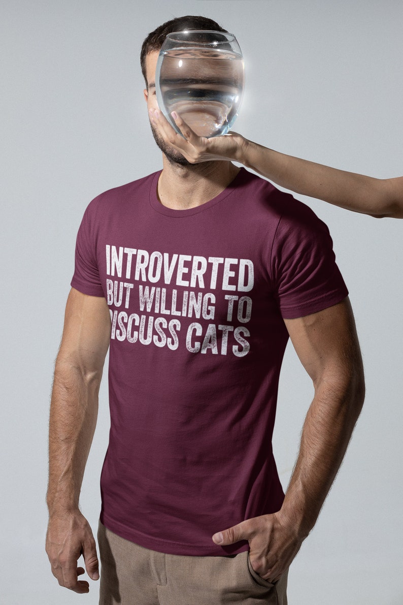 Introverted but Willing to Discuss Cats T-shirt Unisex Funny - Etsy