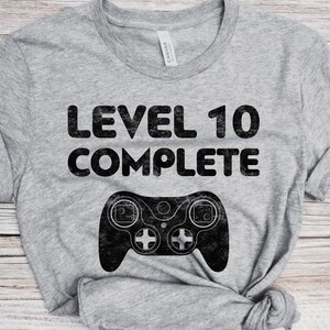 Level 10 Complete T-shirt - Funny Mens 10th Wedding Anniversary Shirt ...
