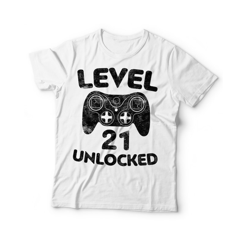 Level 21 Unlocked T-shirt Unisex Funny Mens 21st Birthday - Etsy