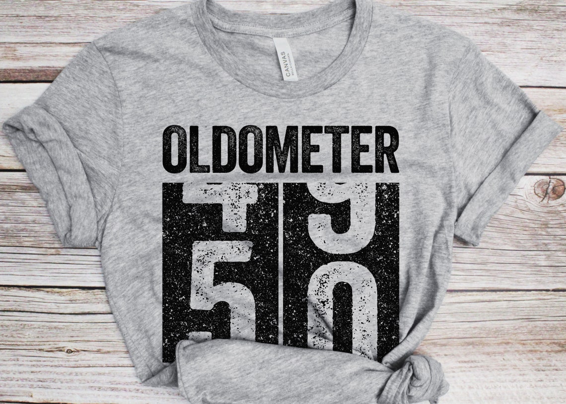 Oldometer 50 T-shirt Unisex Funny 50 AF Mens 50th Birthday - Etsy