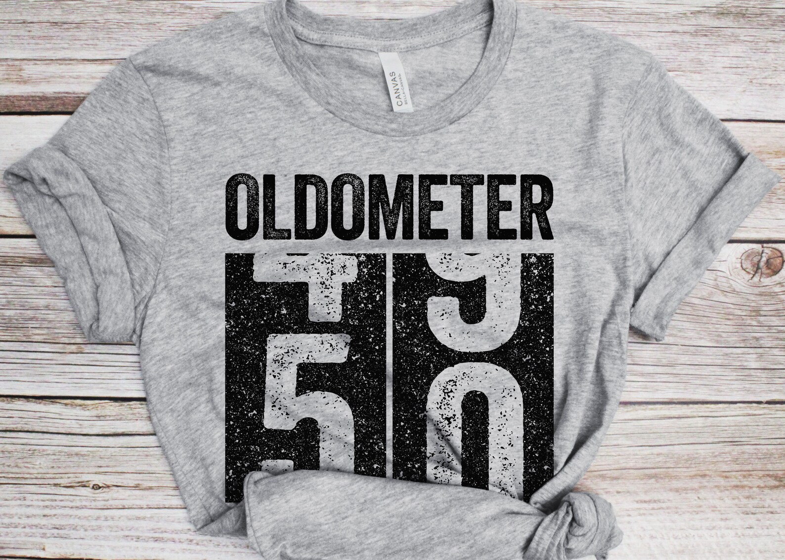 Oldometer 50 T-shirt - Unisex Funny 50 AF Mens 50th Birthday Shirt ...