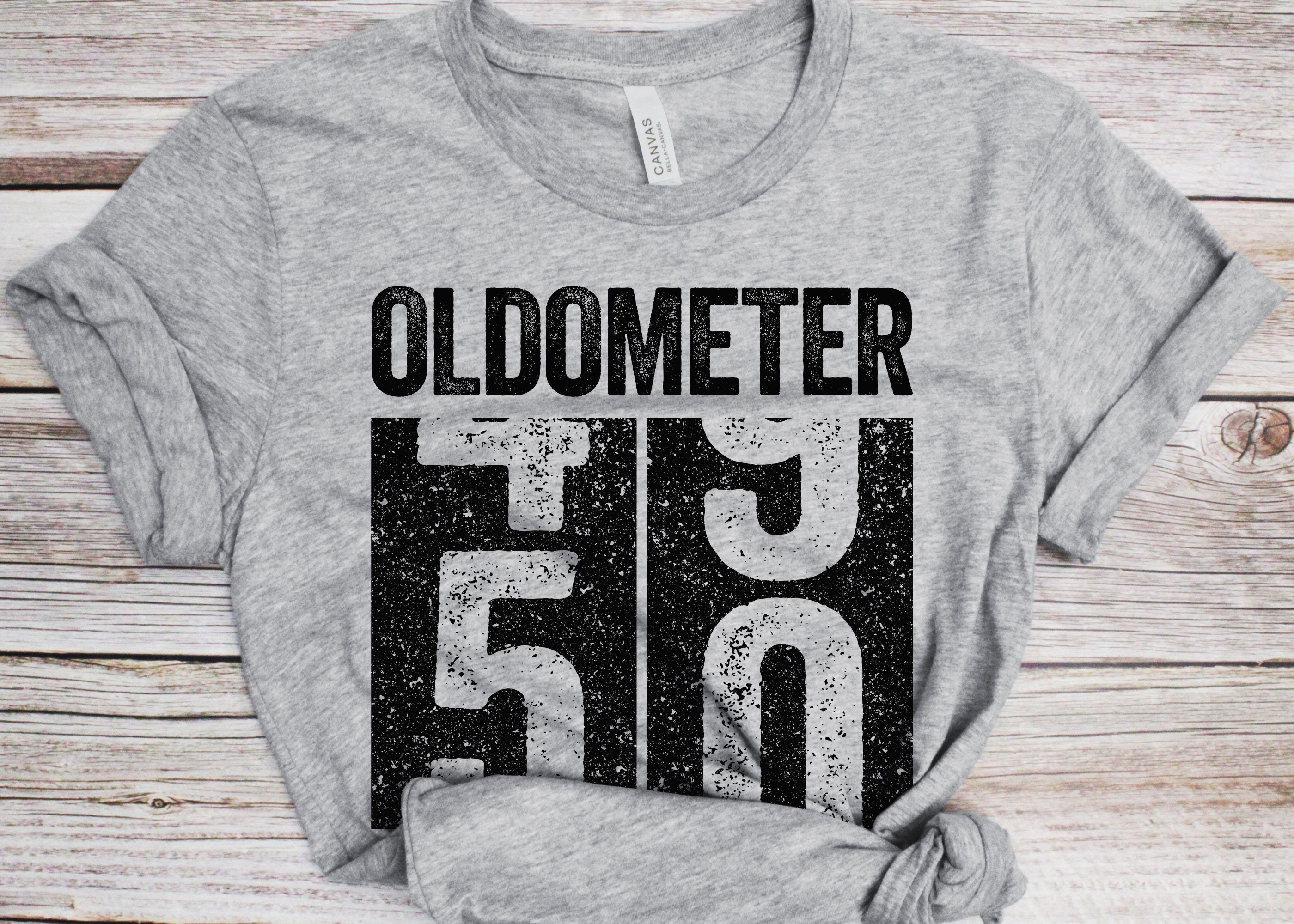 Oldometer 50 T-shirt - Unisex Funny 50 AF Mens 50th Birthday Shirt ...