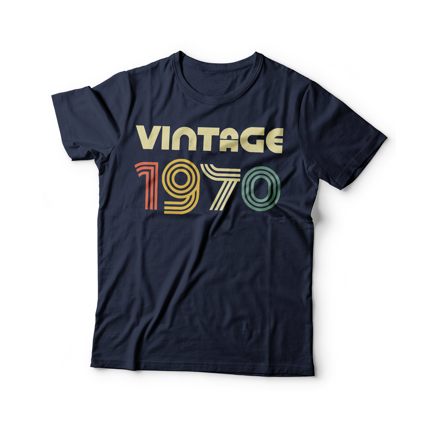 Vintage 1970 T-shirt Unisex Women Men Funny Retro Font 51st | Etsy