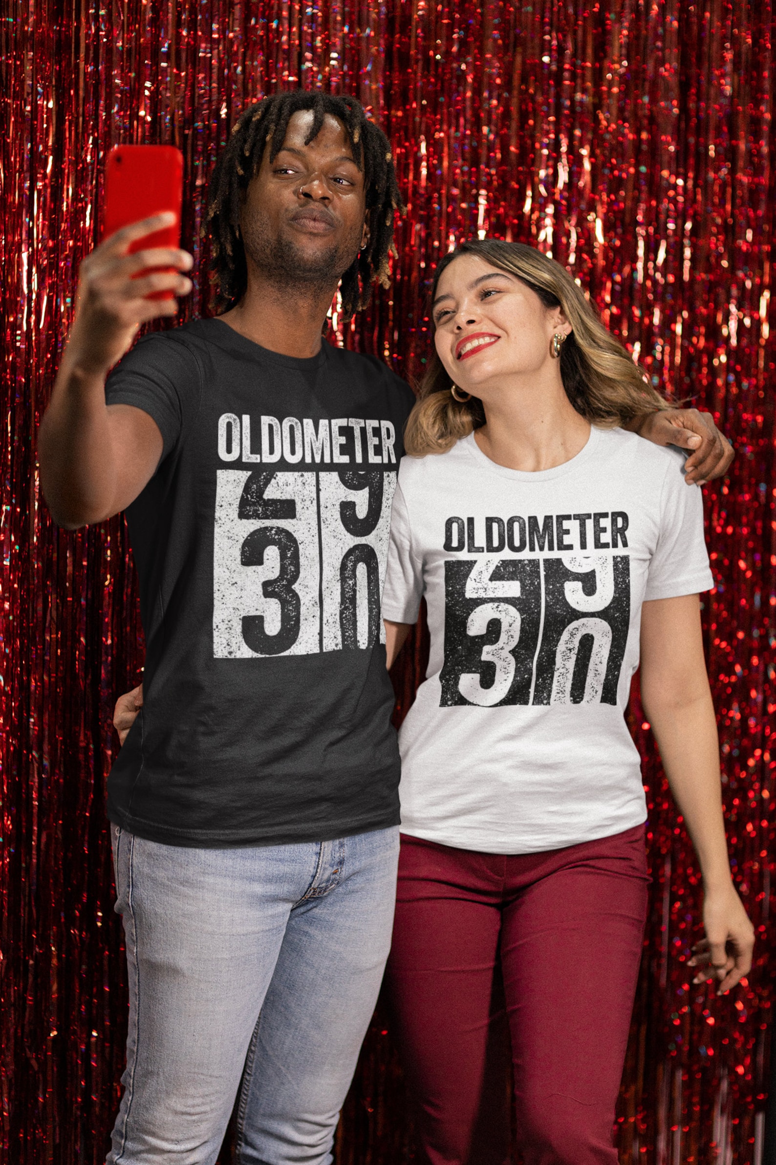Oldometer 30 T-shirt - Unisex Funny 30 AF Mens 30th Birthday Shirt ...