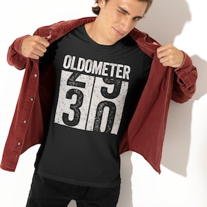 Oldometer 30 T-shirt - Unisex Funny 30 AF Mens 30th Birthday Shirt ...