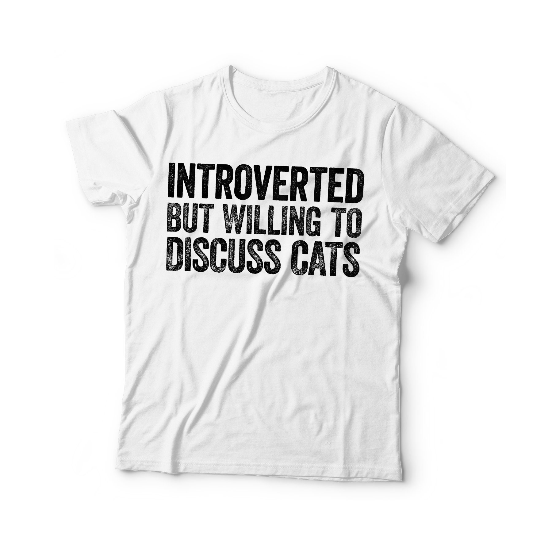 Introverted but Willing to Discuss Cats T-shirt Unisex Funny - Etsy