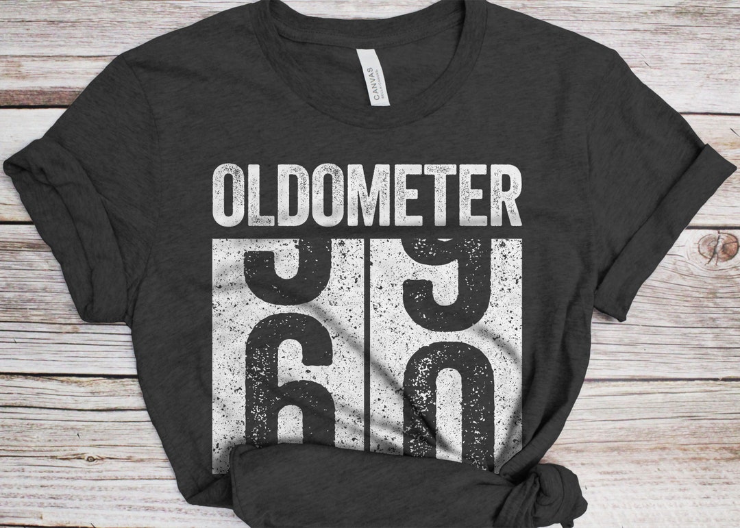 Oldometer 60 T-shirt - Unisex Funny 60 AF Mens 60th Birthday Shirt ...