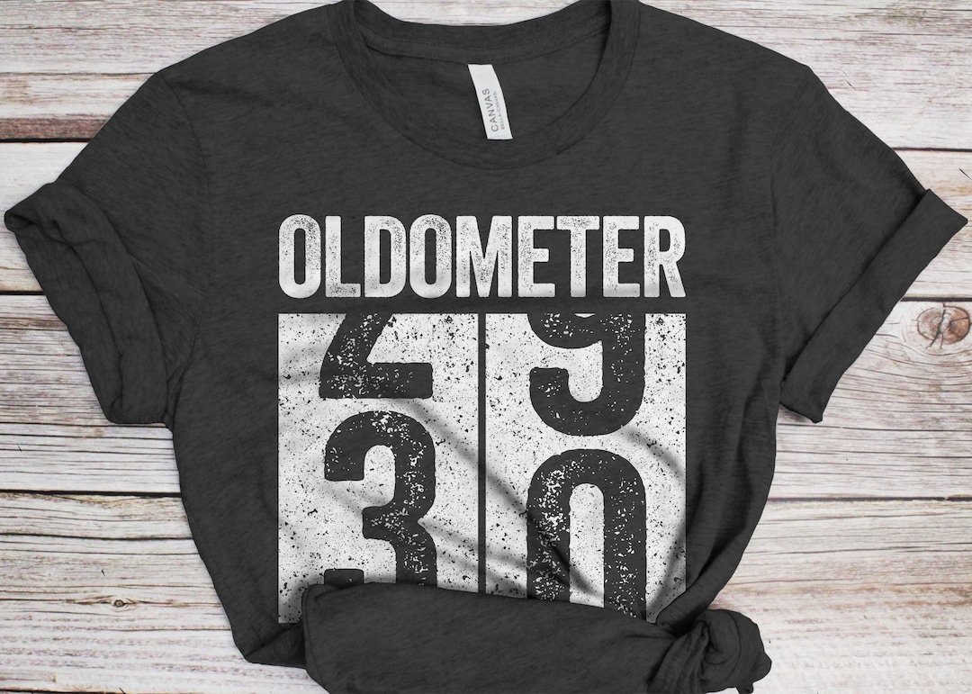 Oldometer 30 T-shirt - Unisex Funny 30 AF Mens 30th Birthday Shirt ...